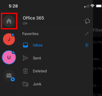 How to remove and add email accounts in the iPhone Outlook App