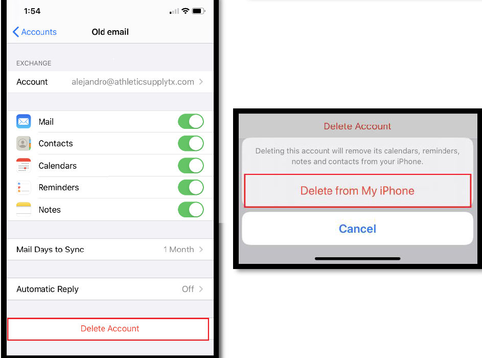 How to remove and add email accounts in the iPhone Mail app
